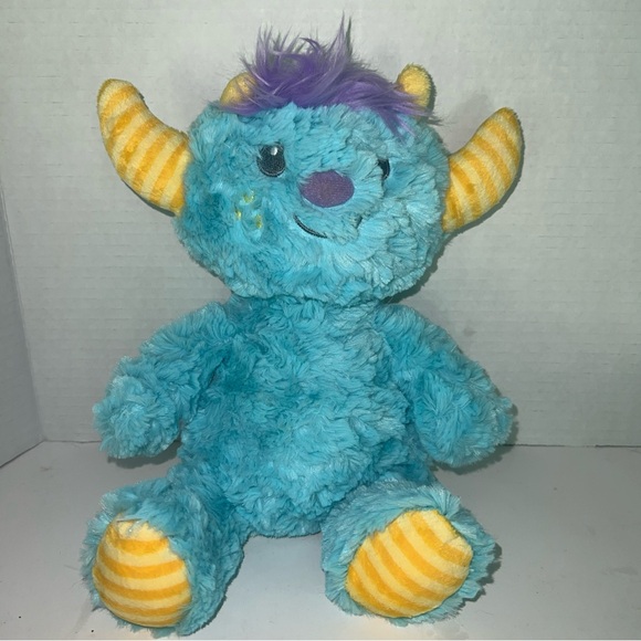 Toys | Aurora Blue Monster Plush Ebba Purple Yellow Horns Stuffed ...